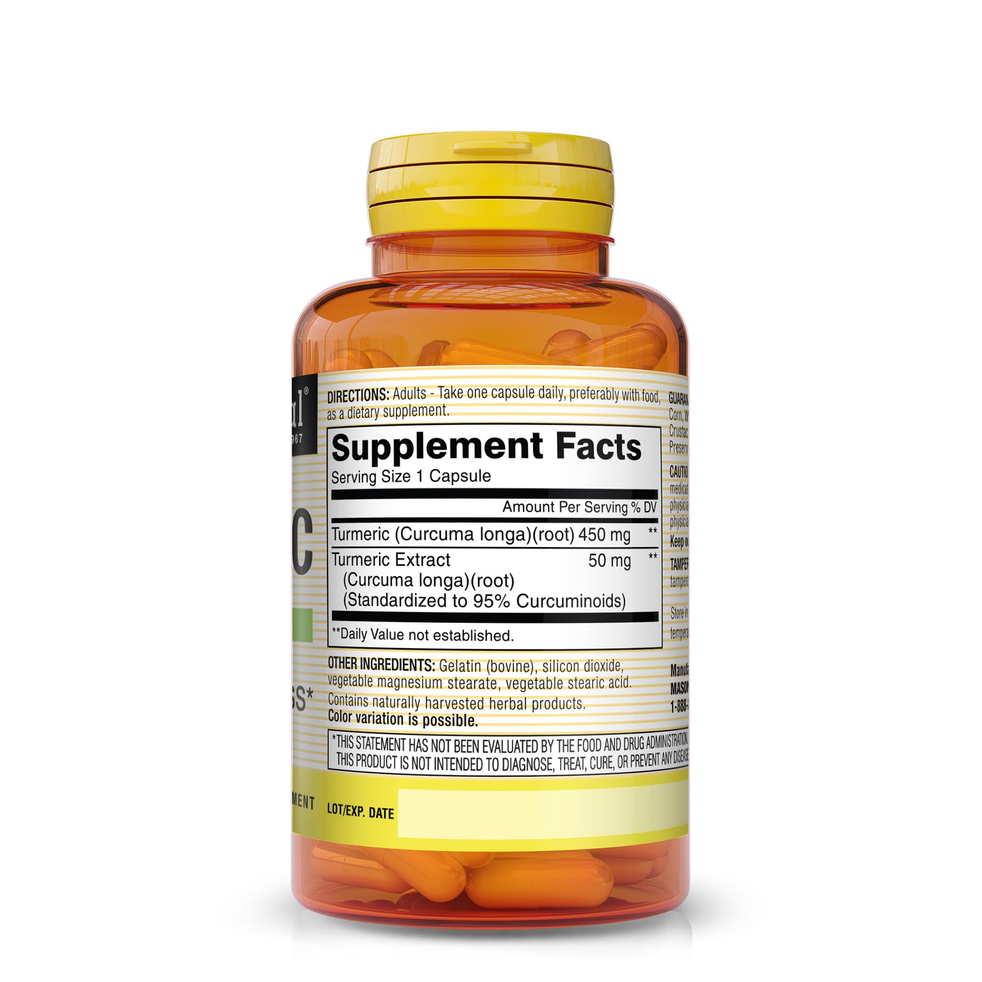 Natural turmeric supplement for health