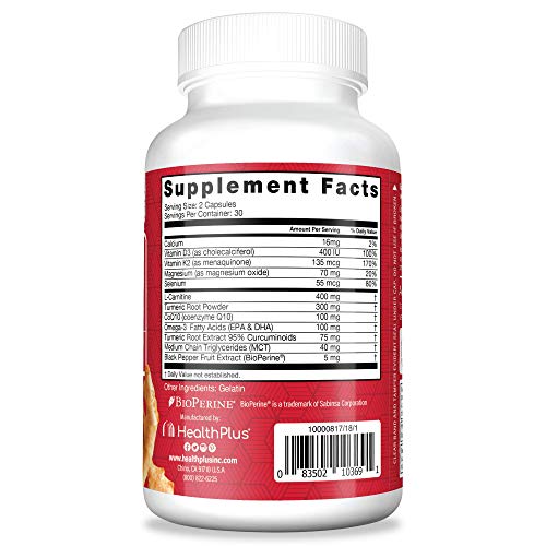 Natural turmeric supplement for inflammation