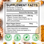 Natural turmeric supplement for joint health