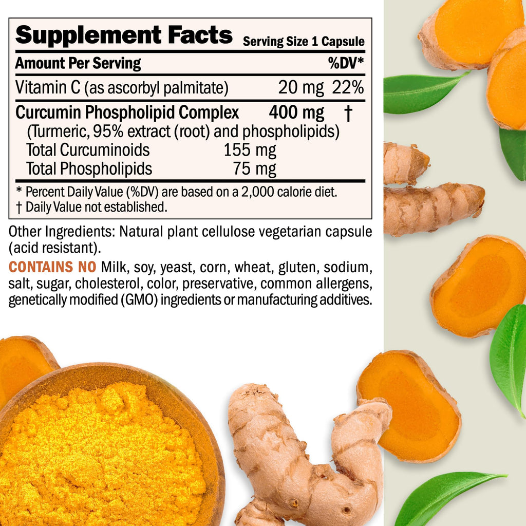 Natural turmeric supplement for wellness