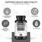 Natural turmeric supplement with black pepper