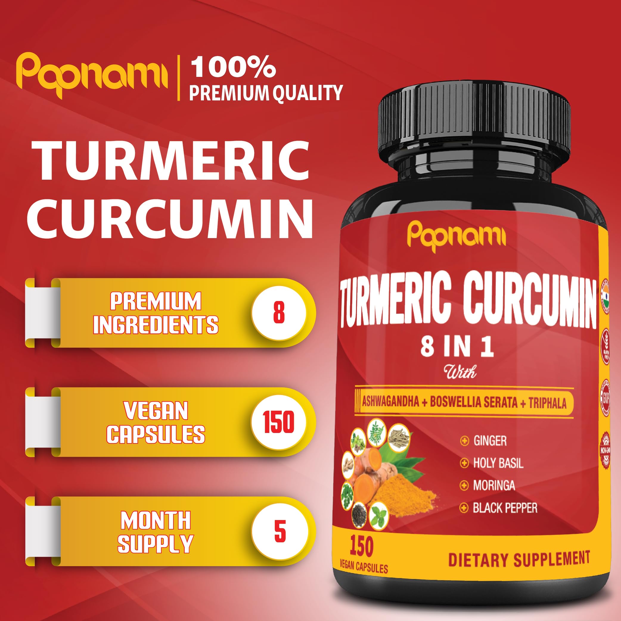 natural turmeric supplement with ginger