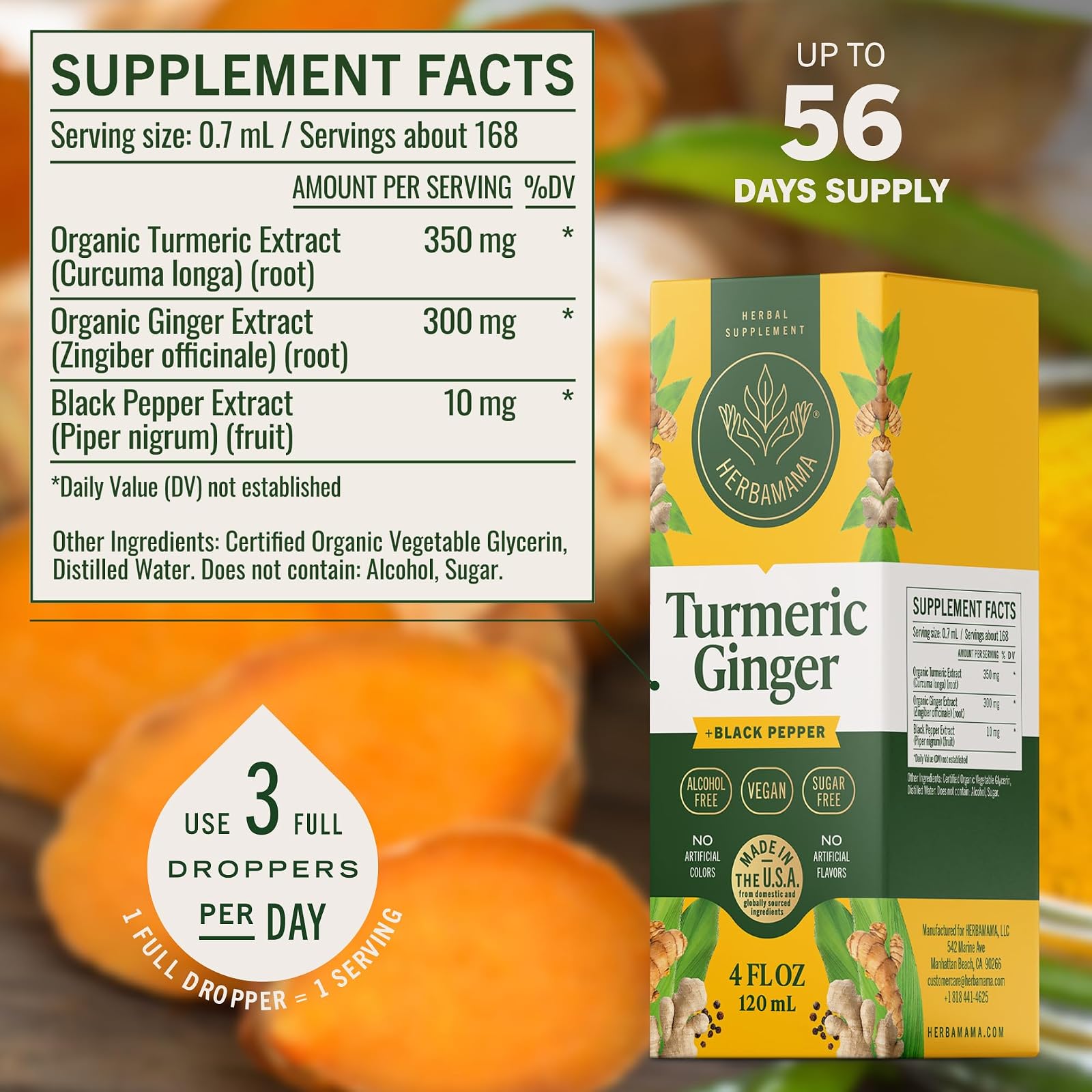 natural turmeric tea supplement capsules