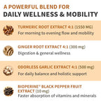 natural turmeric tea supplement for health