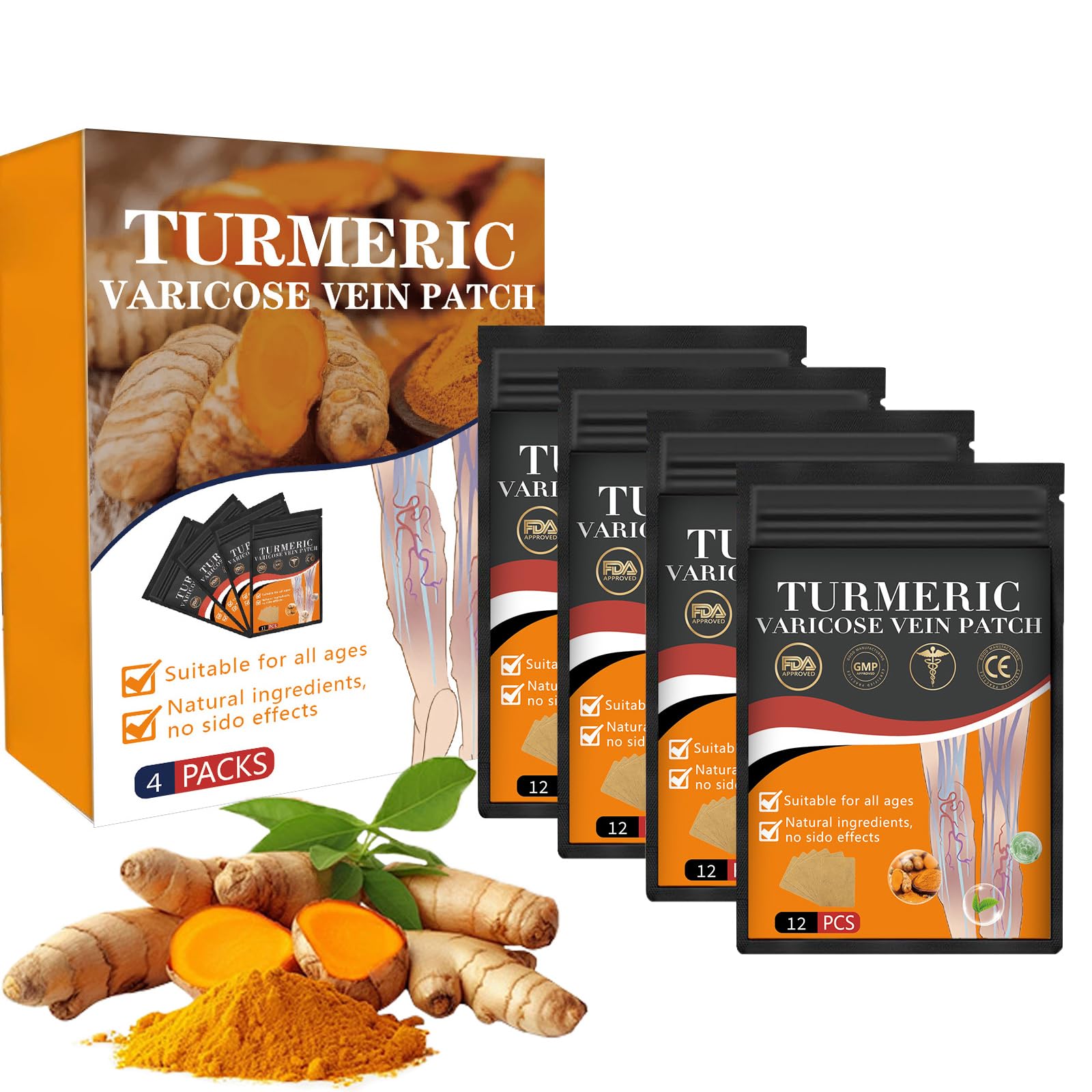 natural turmeric varicose vein patch