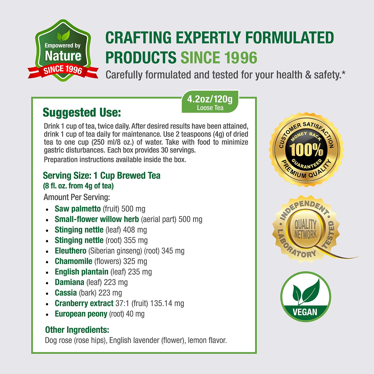 natural urinary support tea blend