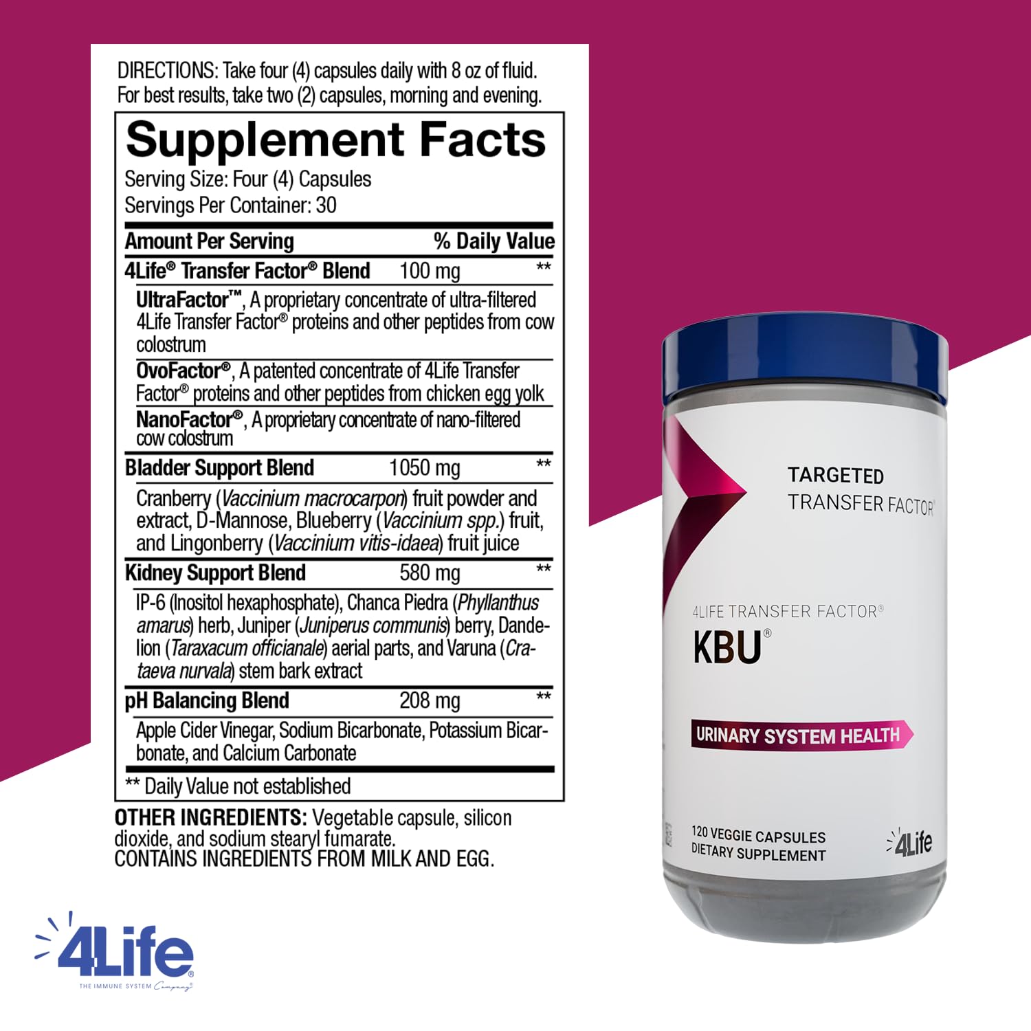 natural urinary support with 4Life capsules