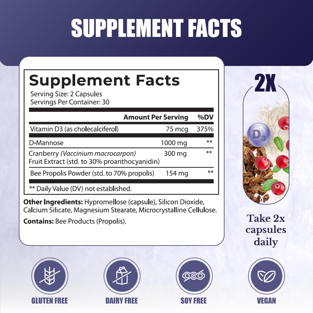 Natural UTI relief with cranberry