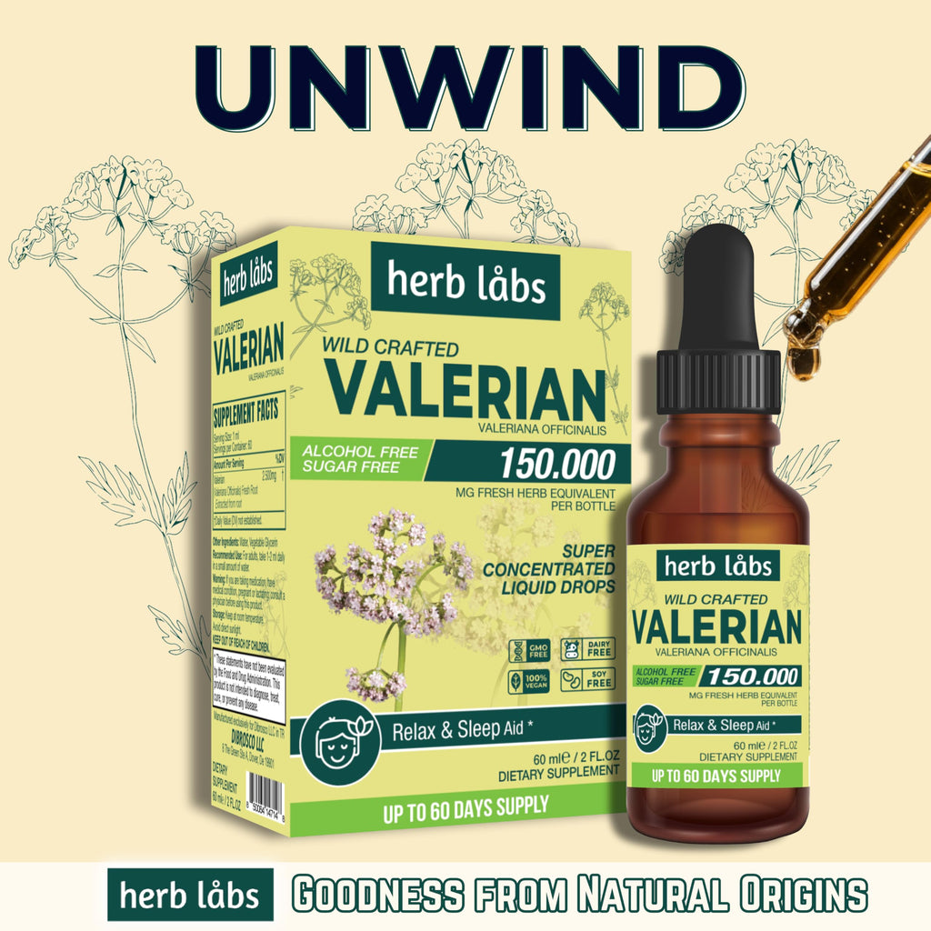 natural valerian drops for calming
