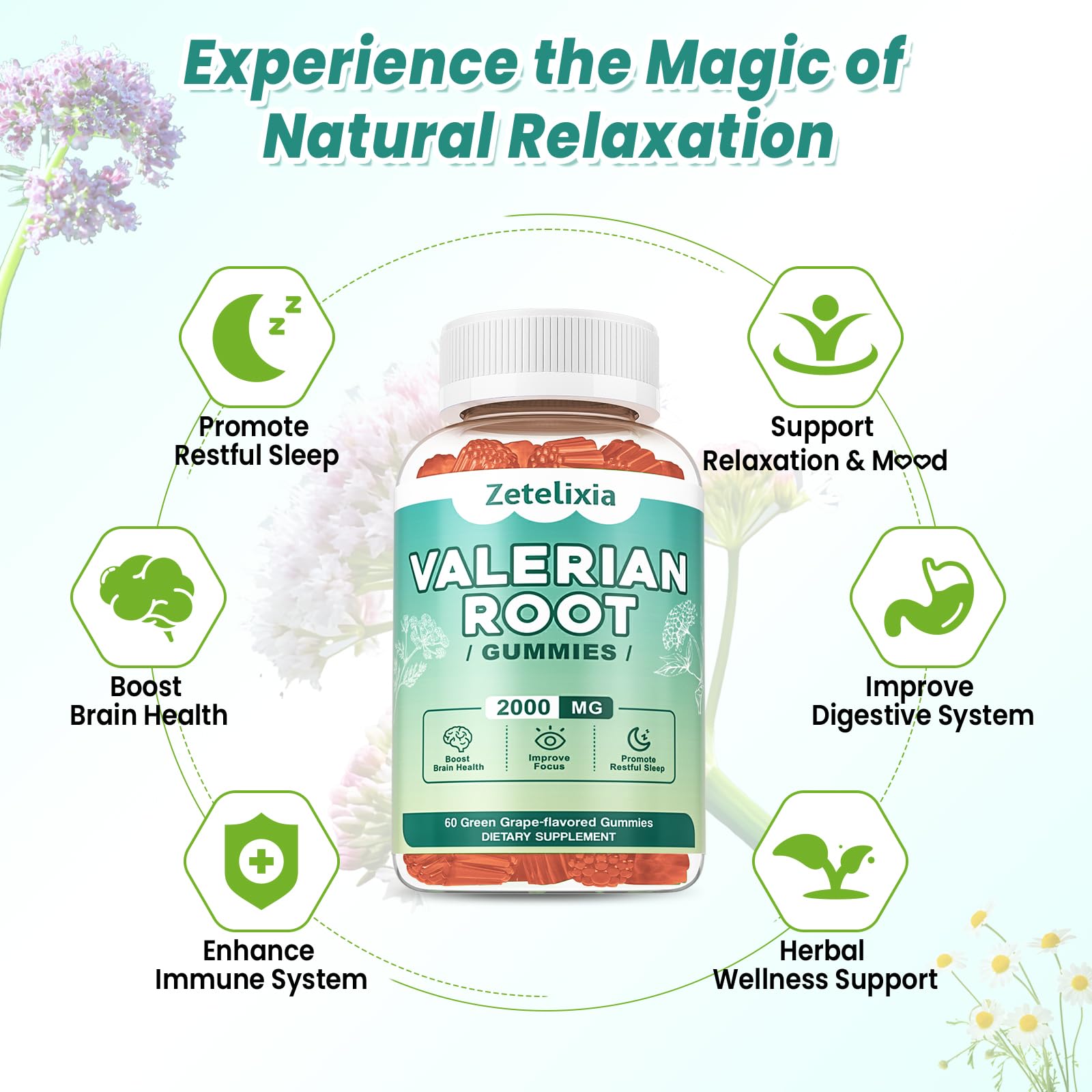 natural valerian gummies for sleep support