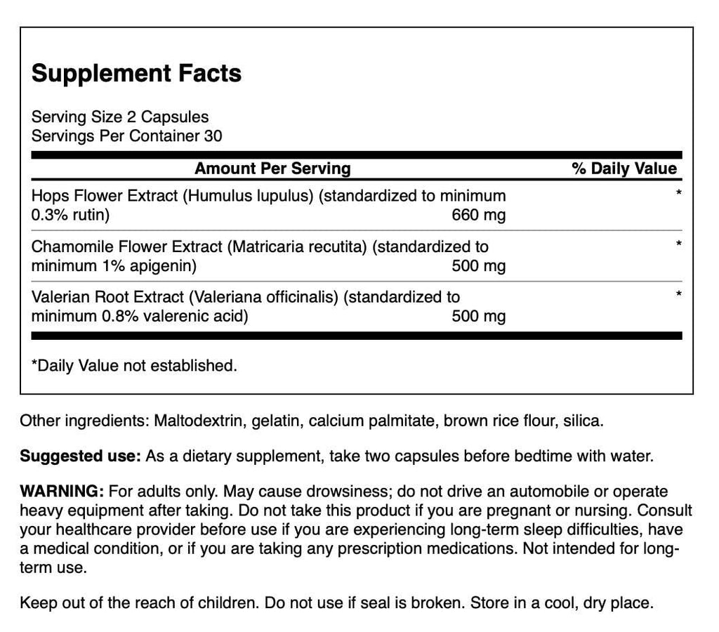 natural valerian root relaxation supplement