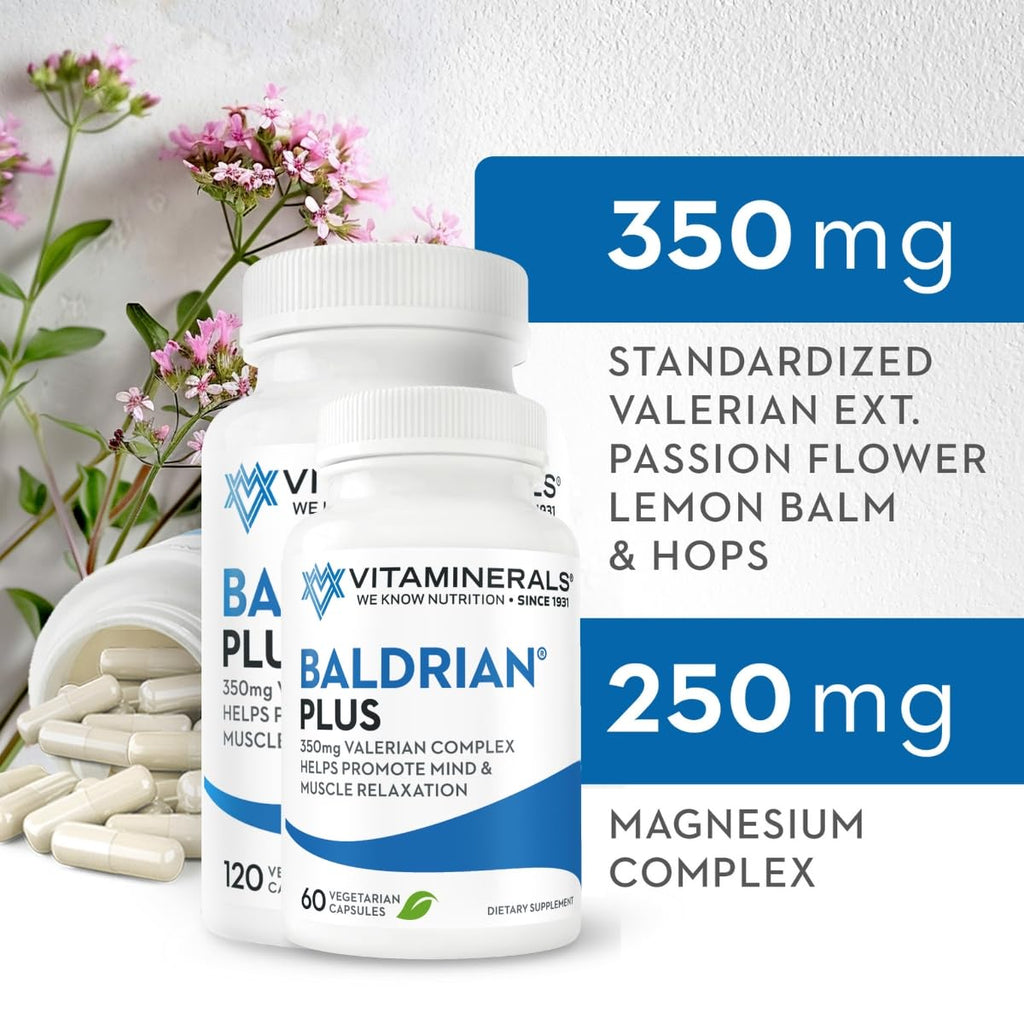 natural valerian root supplement capsules