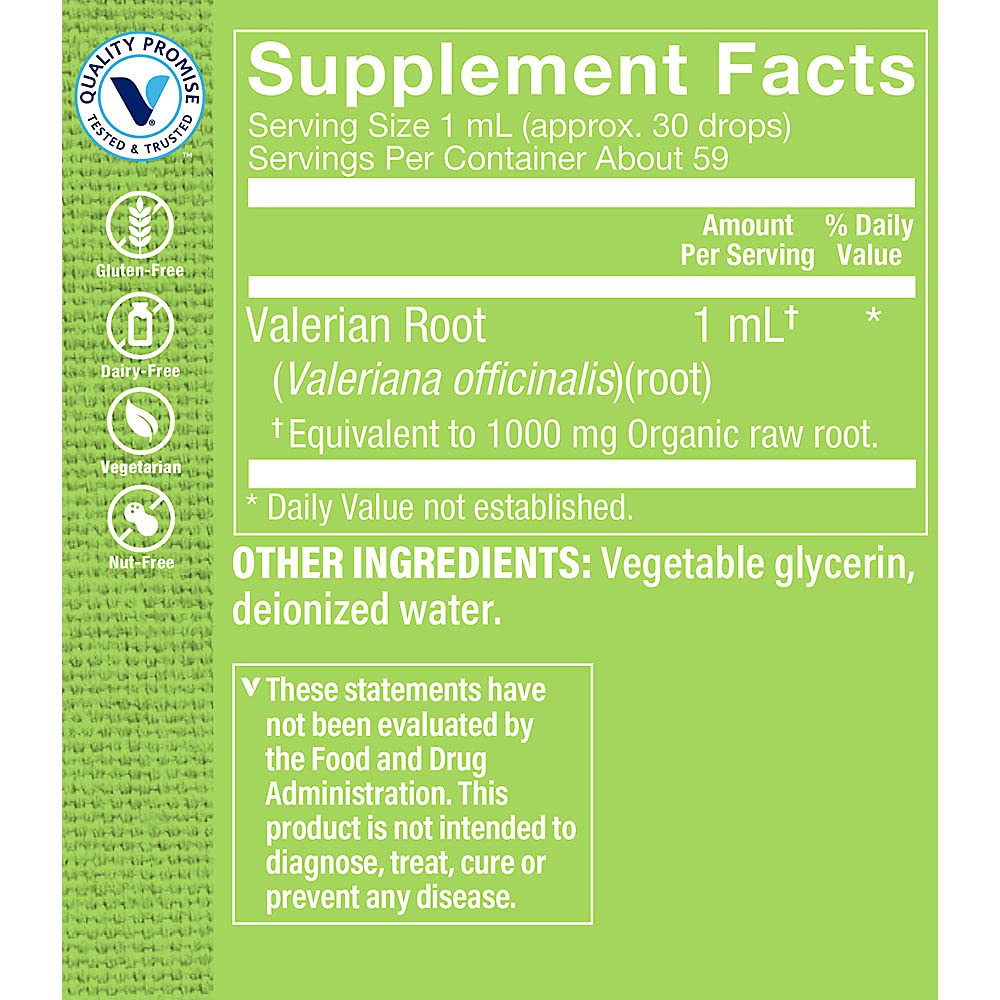 Natural valerian root veggie capsules