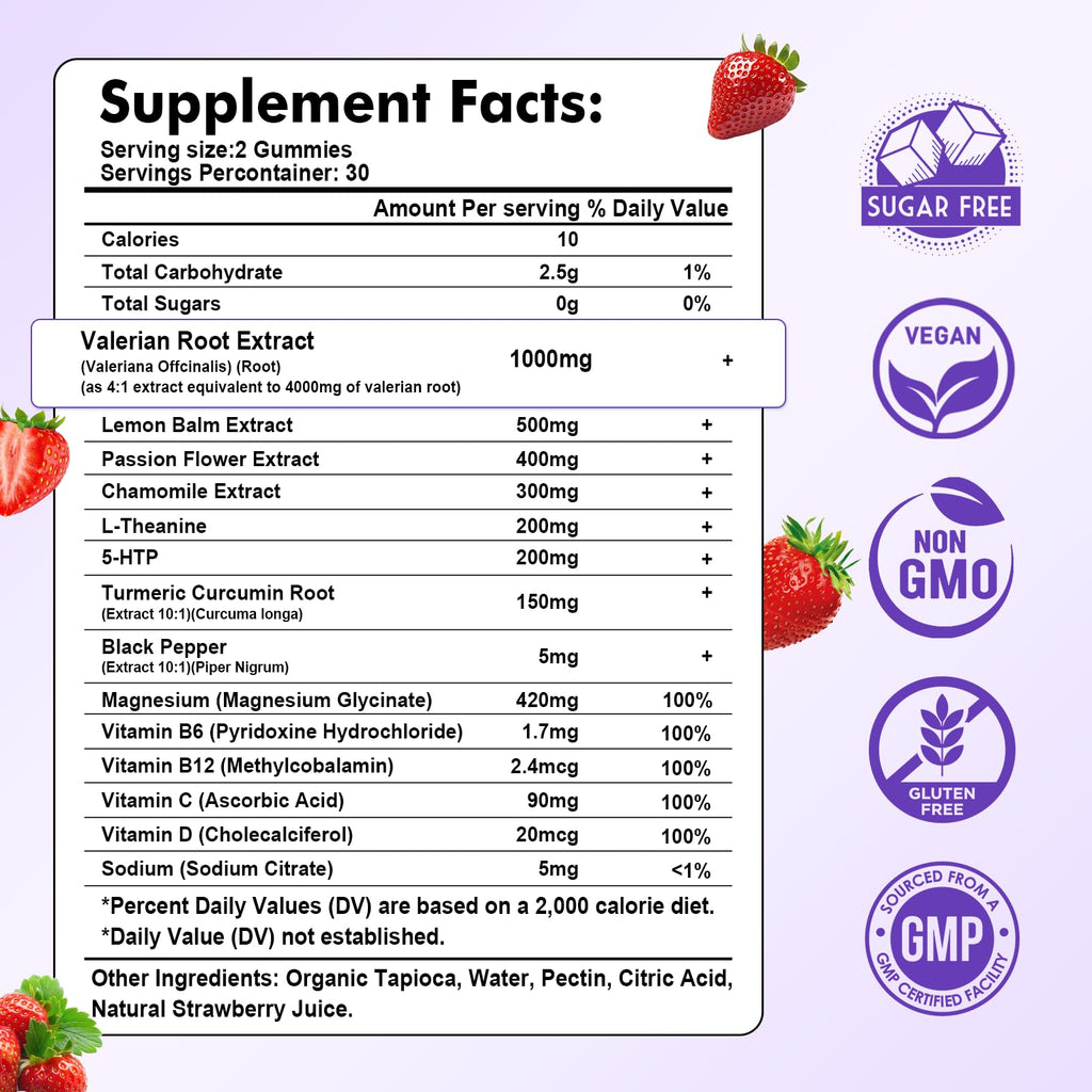 natural valerian sleep aid gummies