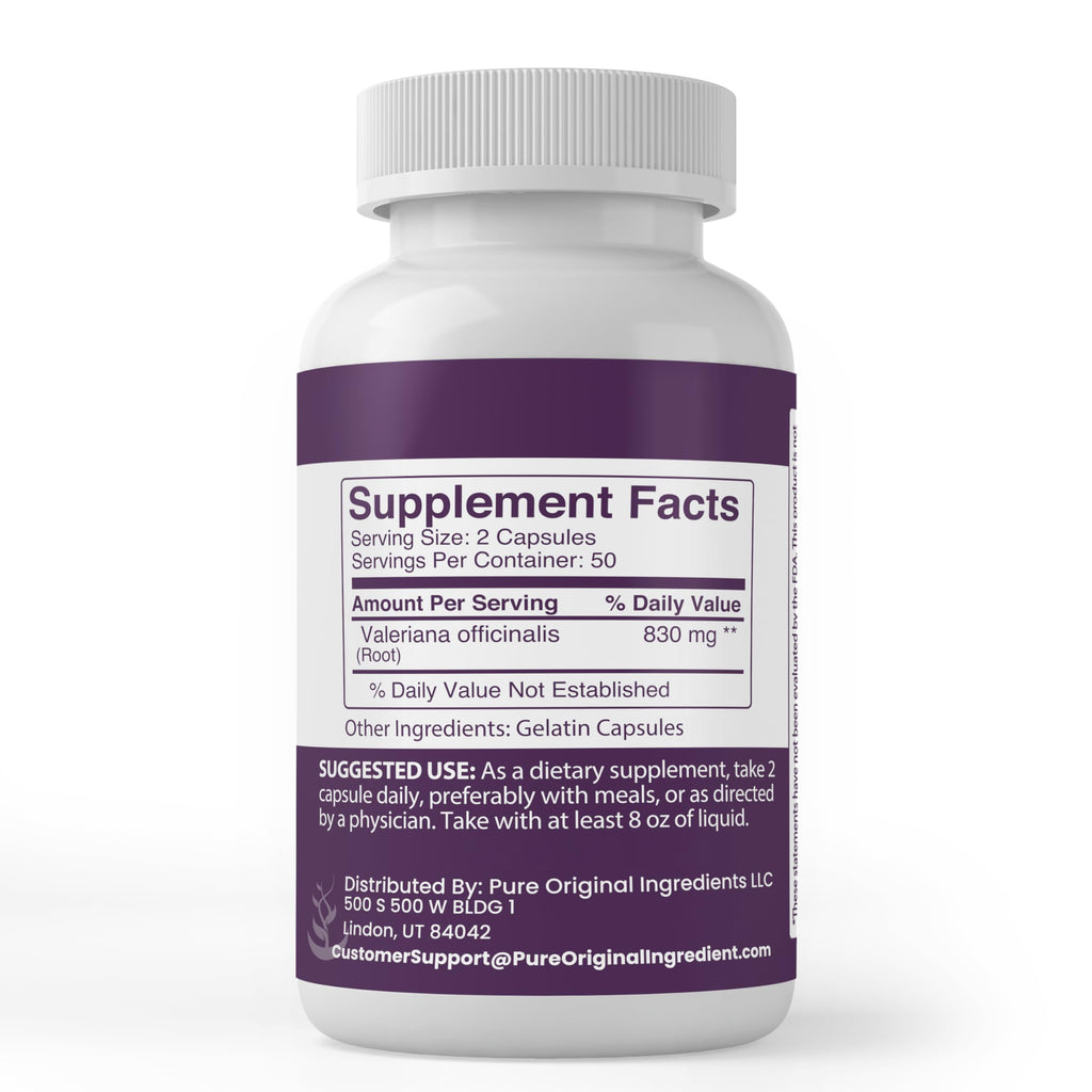 natural valerian supplement without fillers