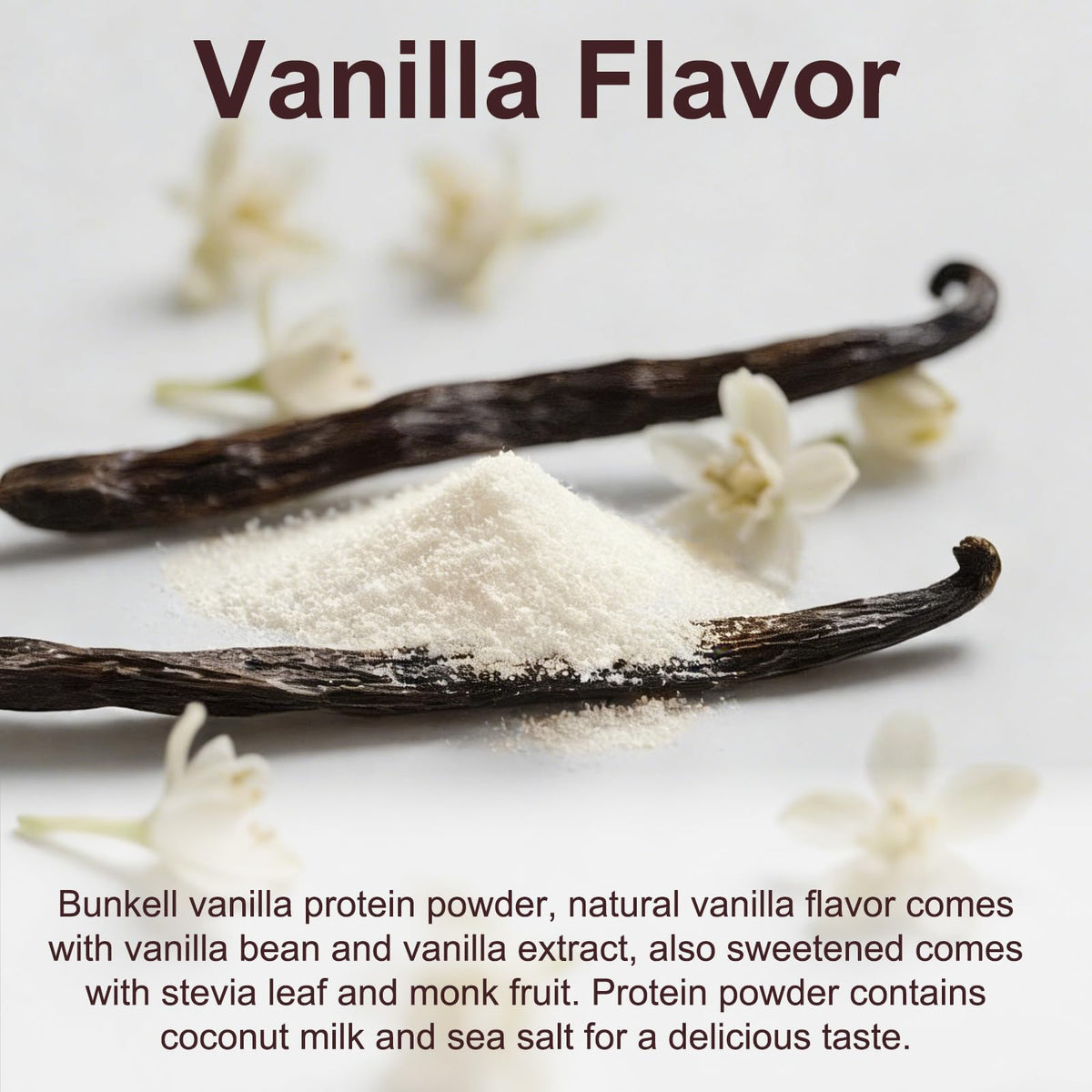 natural vanilla bean flavour protein