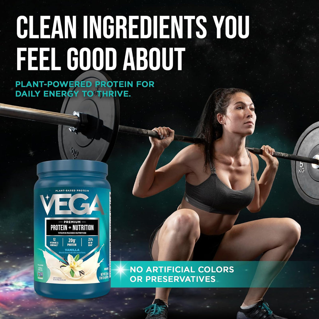 Natural vanilla flavour protein supplement