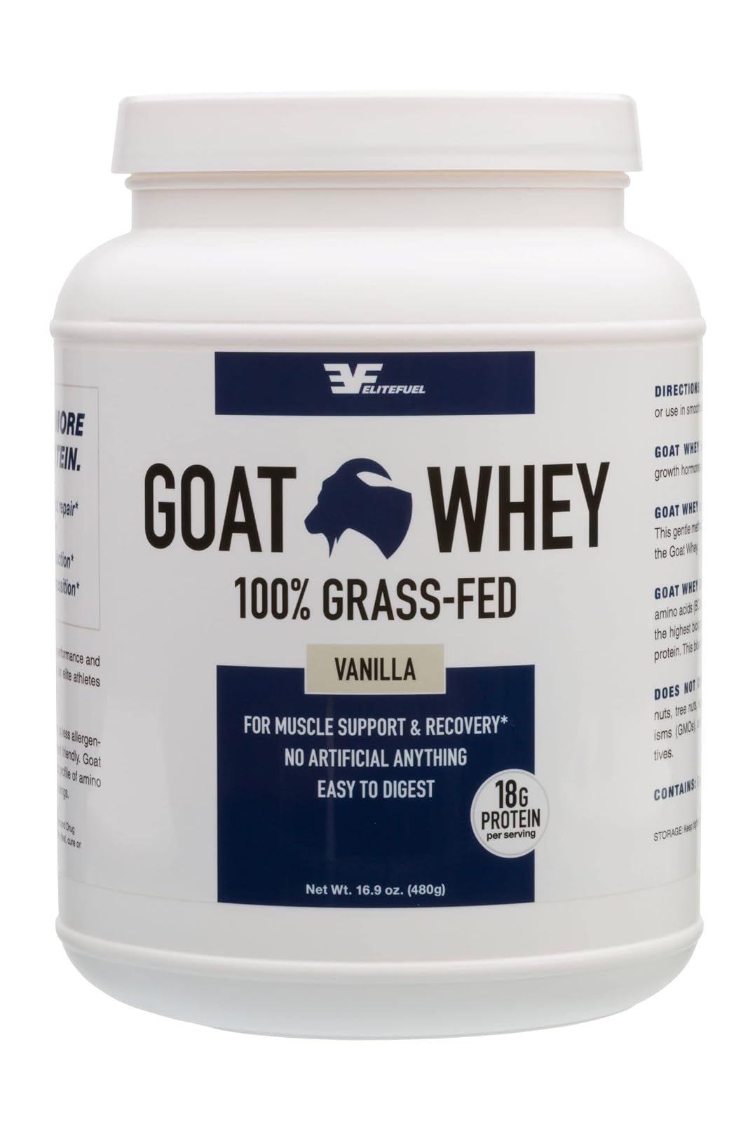 natural vanilla goat whey protein