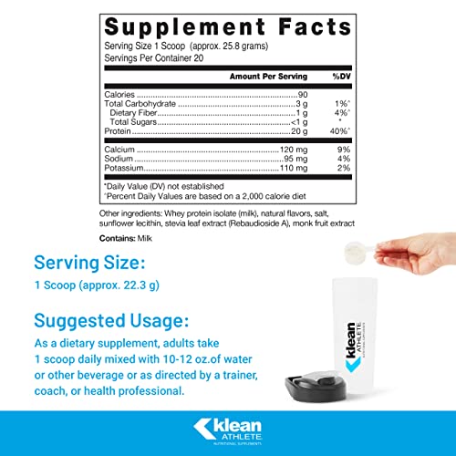 natural vanilla whey protein supplement