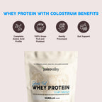 natural vanilla whey protein supplement