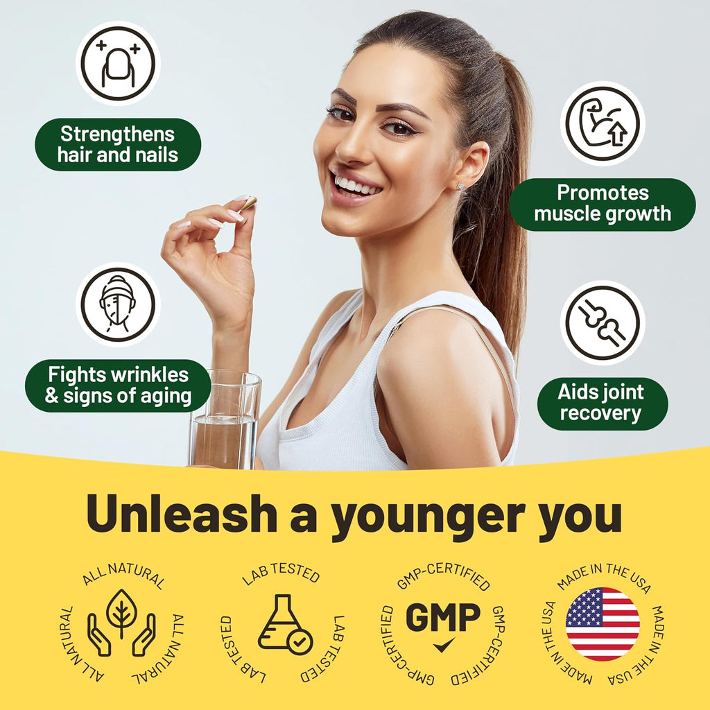 Natural vegan collagen for skin health