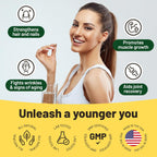 Natural vegan collagen for skin health