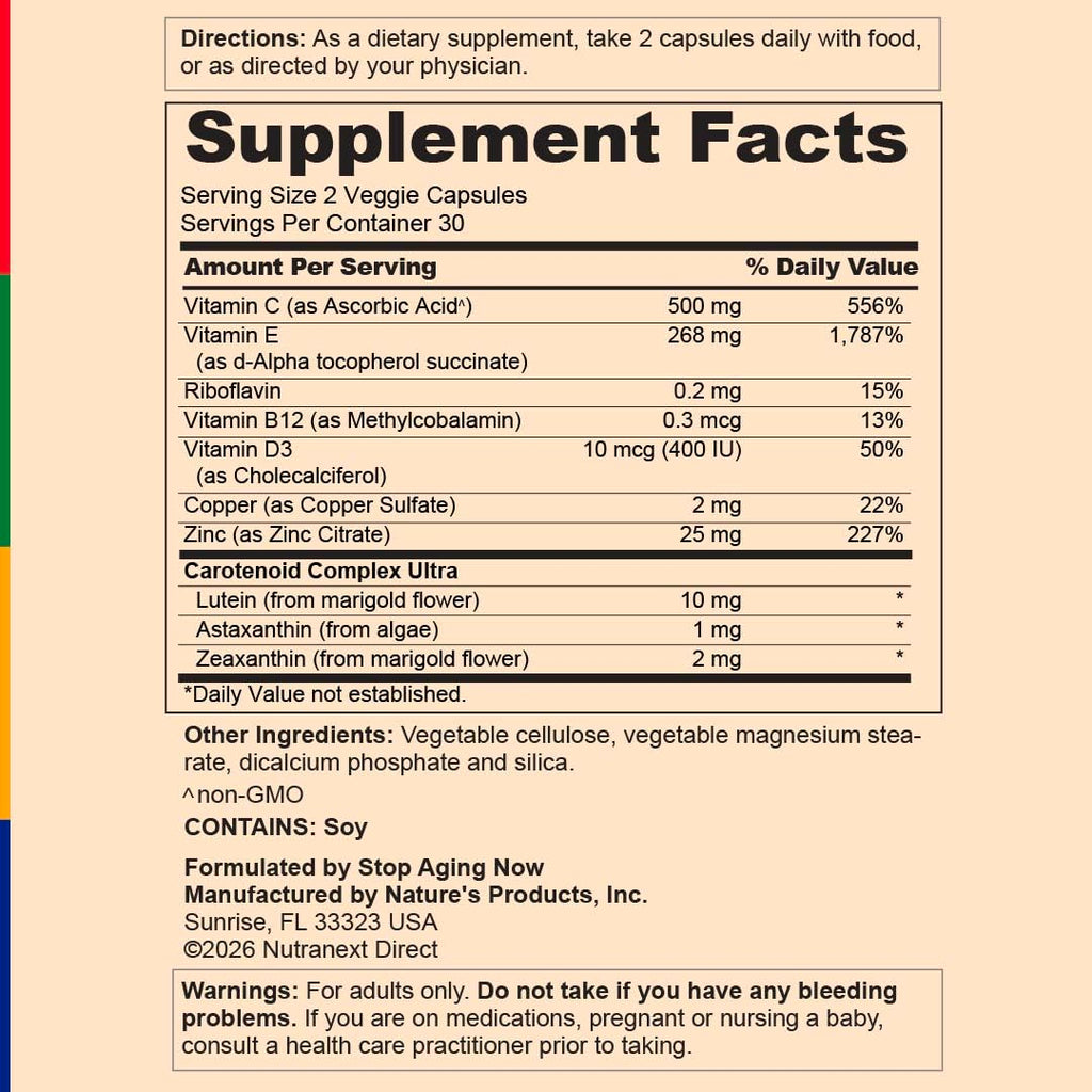 Natural veggie capsules for eyesight