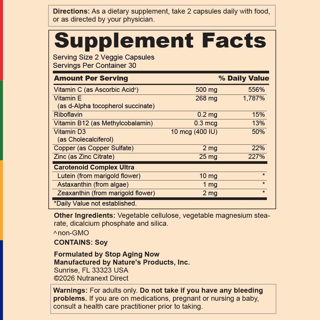 Natural veggie capsules for eyesight
