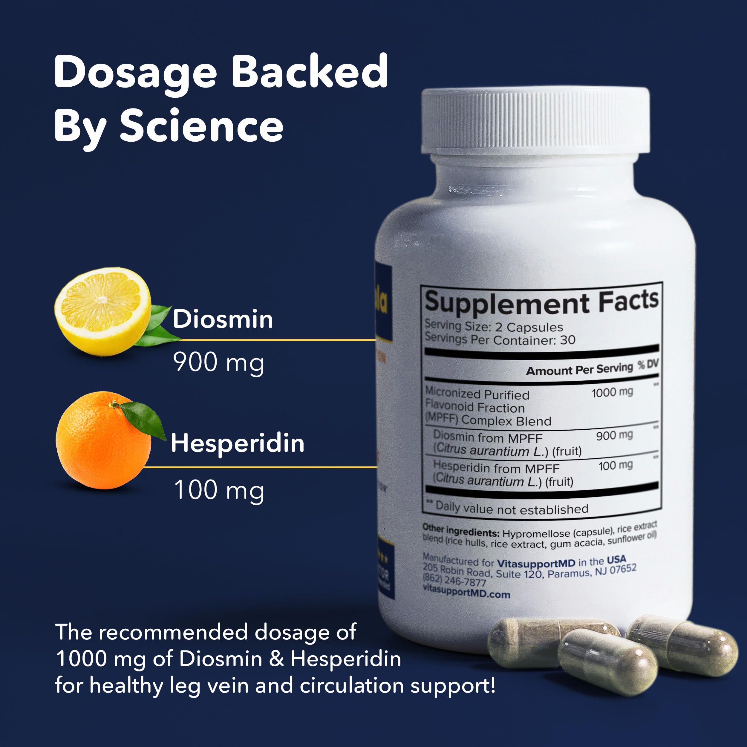Natural vein support capsules