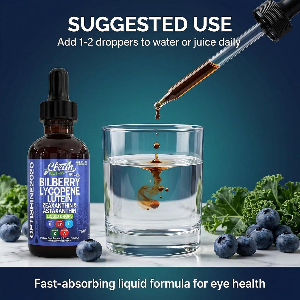 Natural vision enhancement liquid drops
