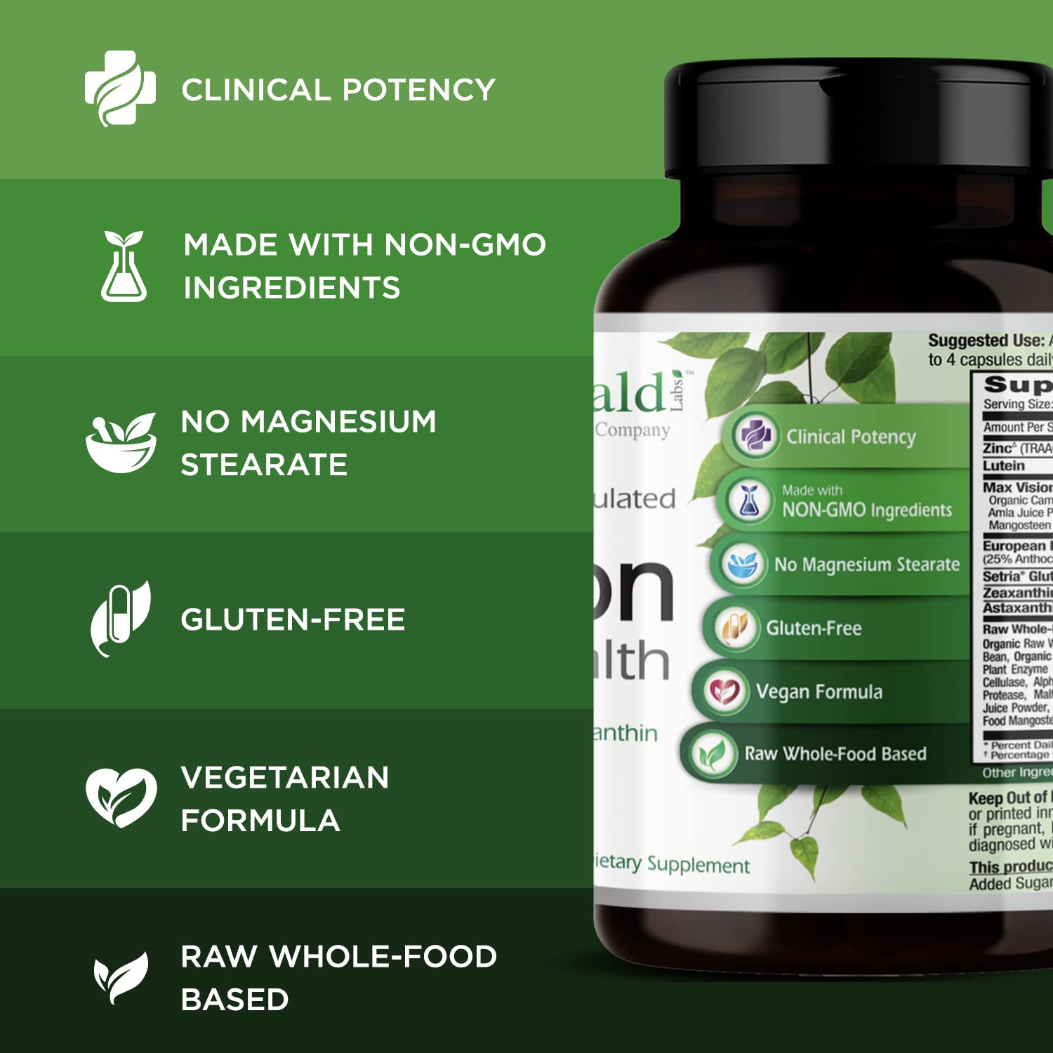 Natural vision health supplement