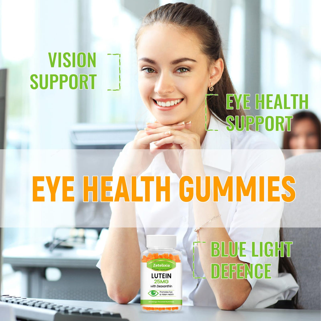 Natural vision support gummies