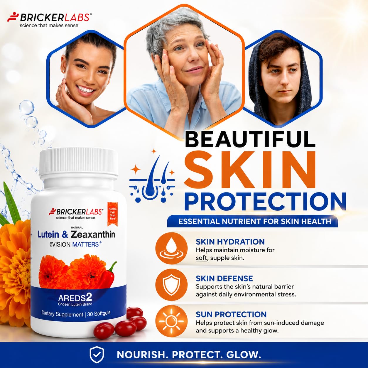 Natural vision support supplement