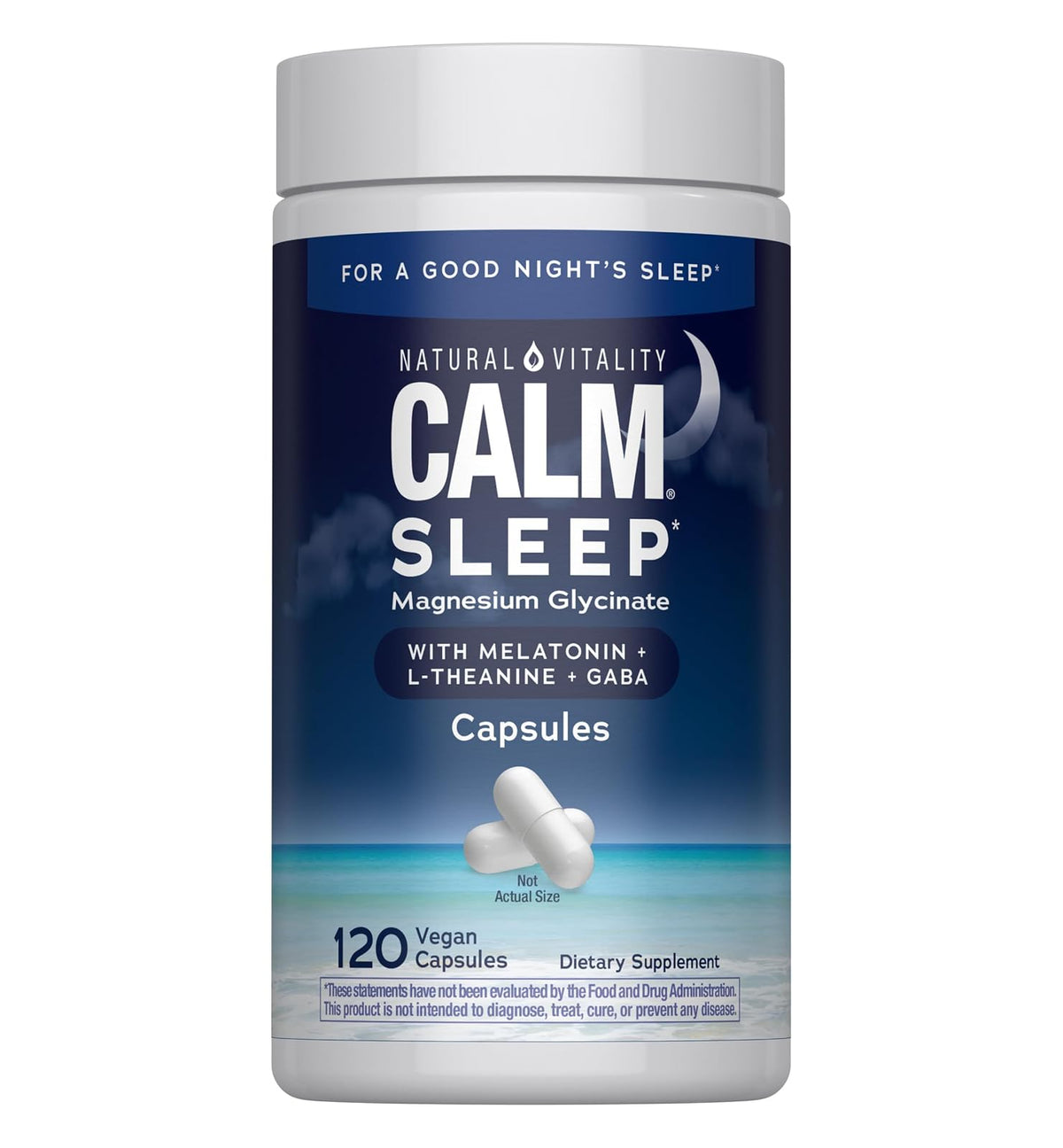 Natural Vitality Calm Sleep magnesium capsules
