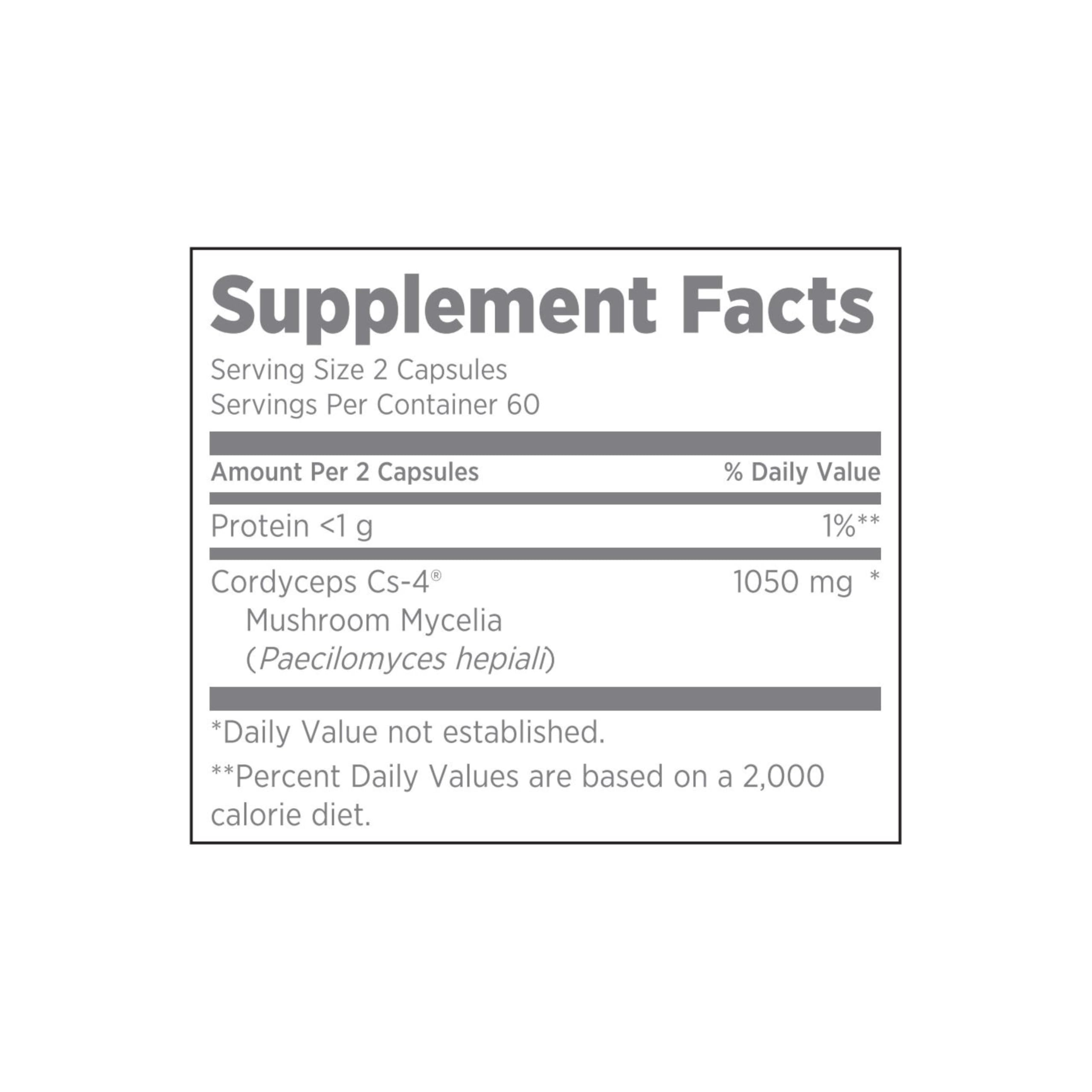 natural vitality from cordyceps extract