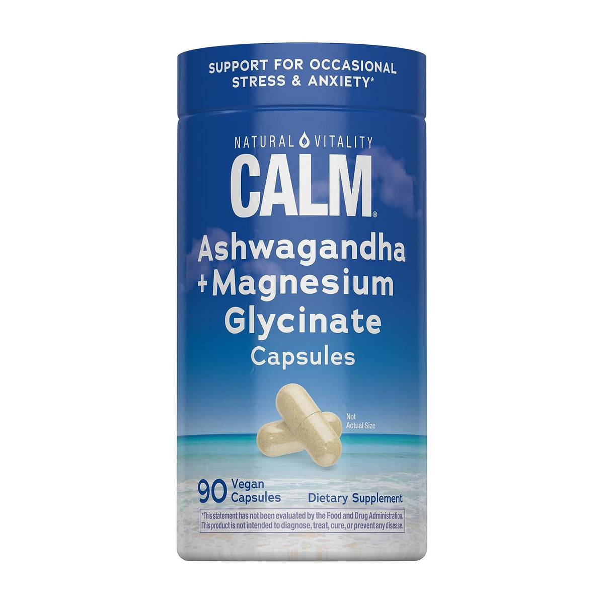 Natural Vitality magnesium glycinate capsules