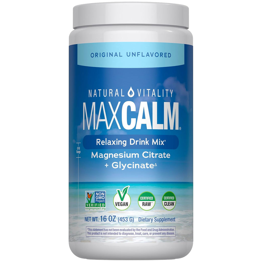 Natural Vitality magnesium powder for relaxation