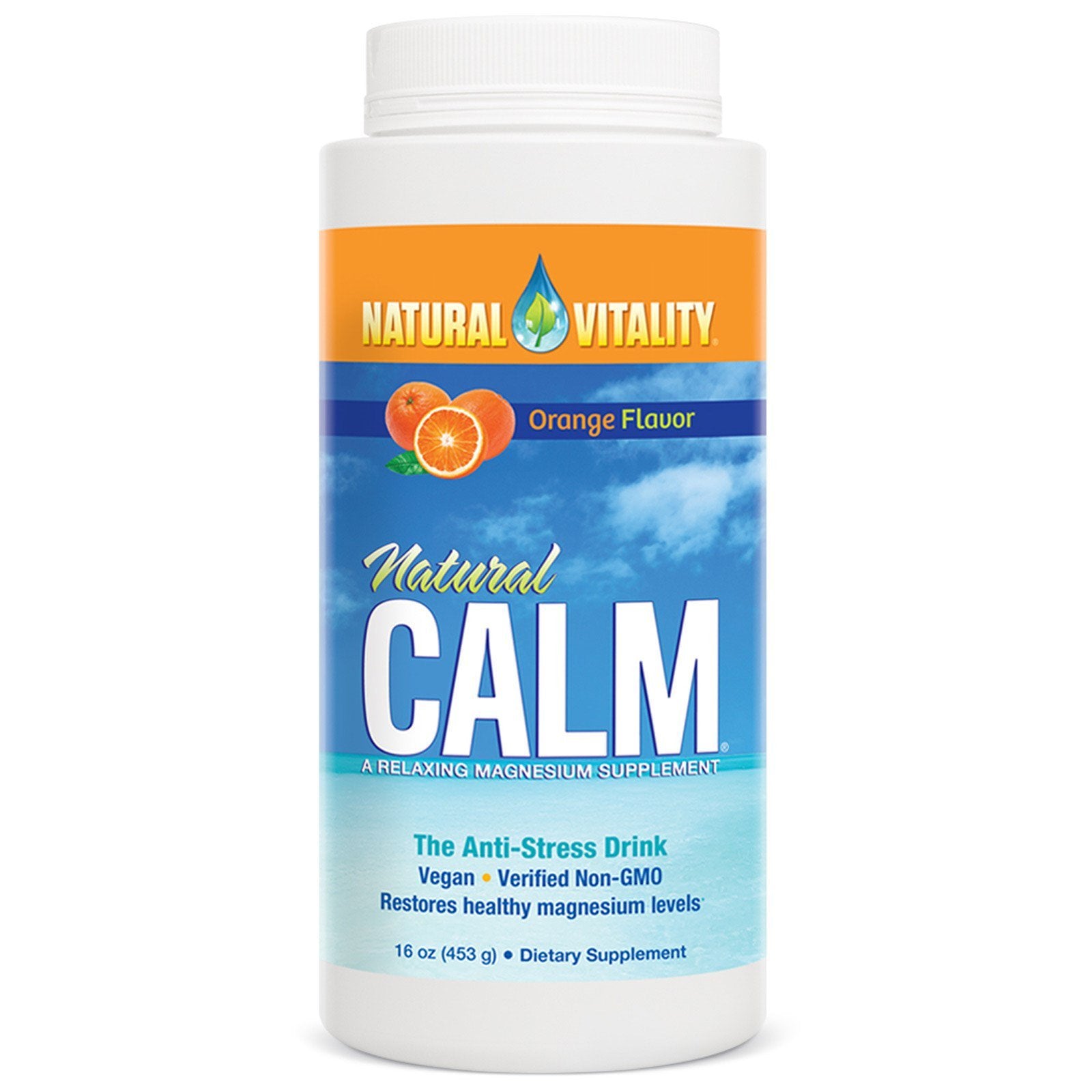 Natural Vitality magnesium powder for relaxation