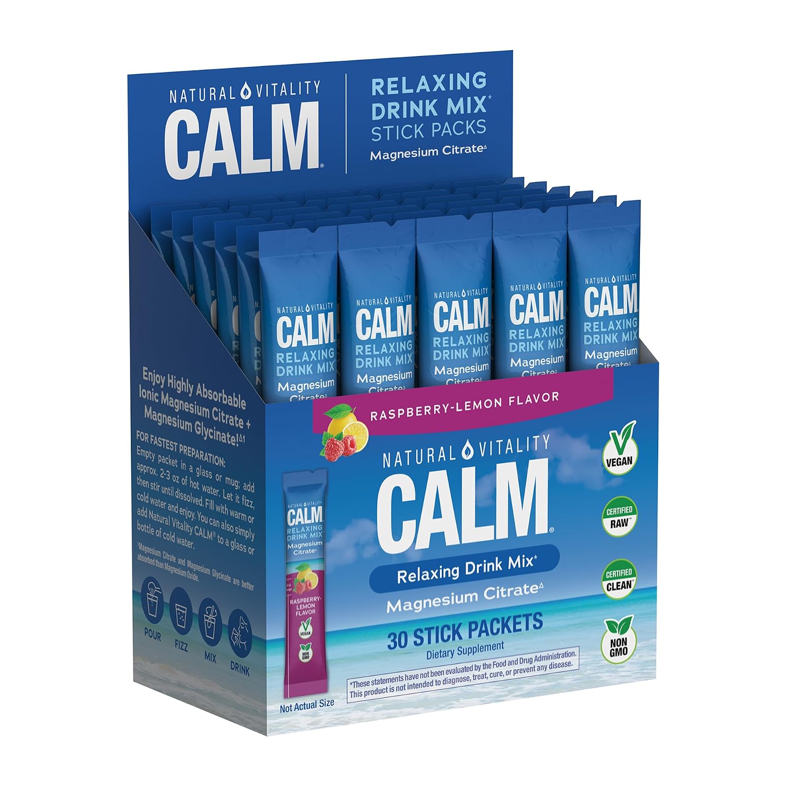 Natural Vitality magnesium stick packets