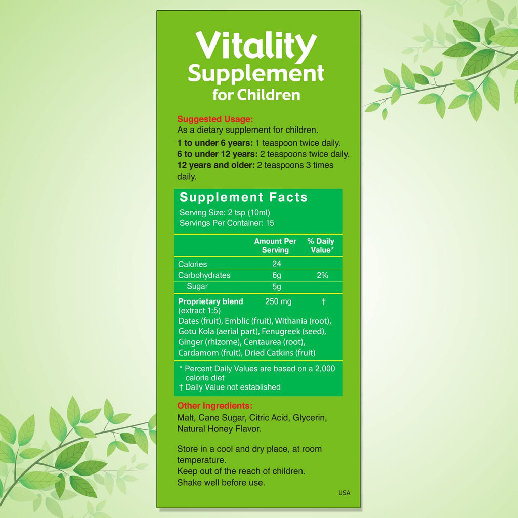 natural vitality supplement for children