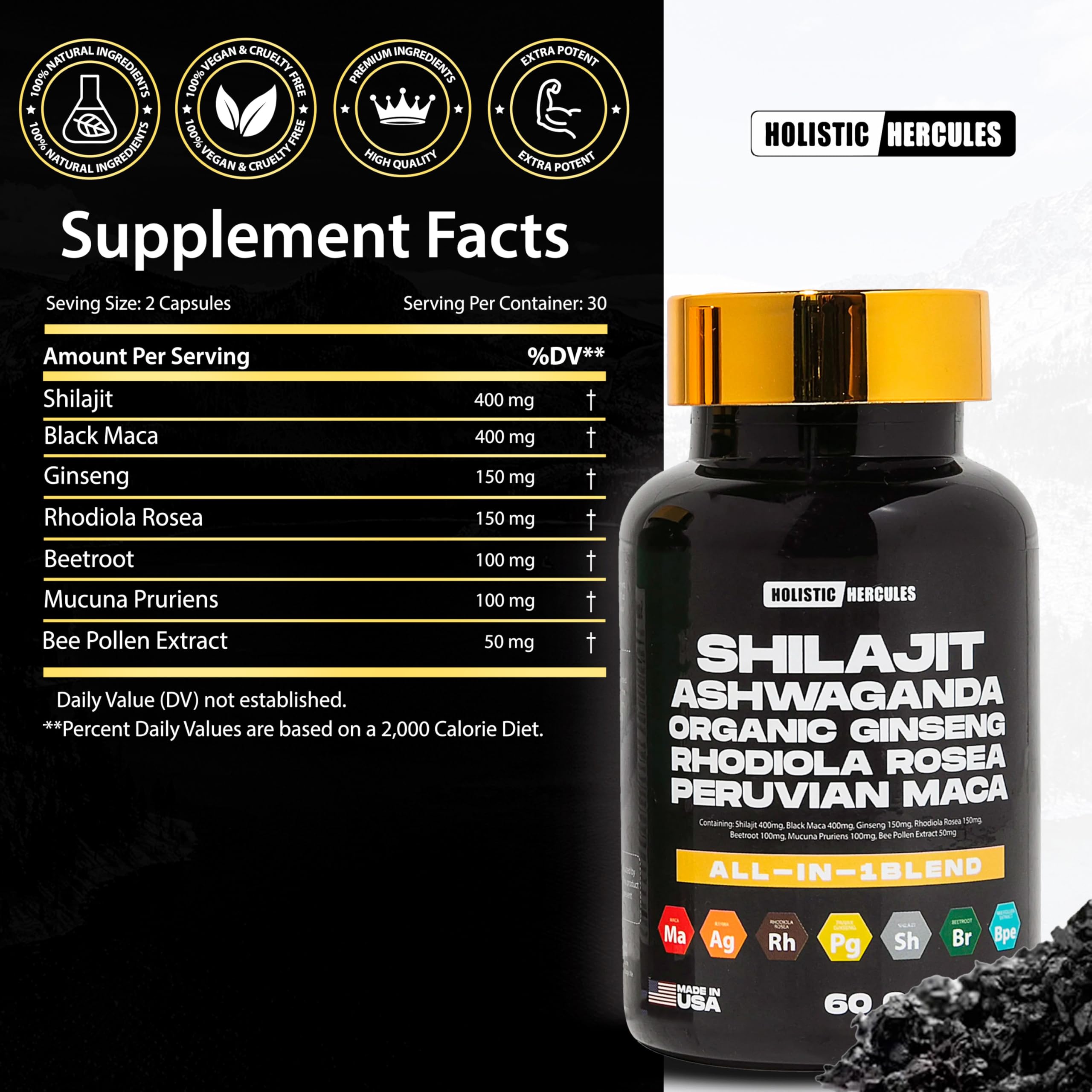 natural vitality with shilajit supplement
