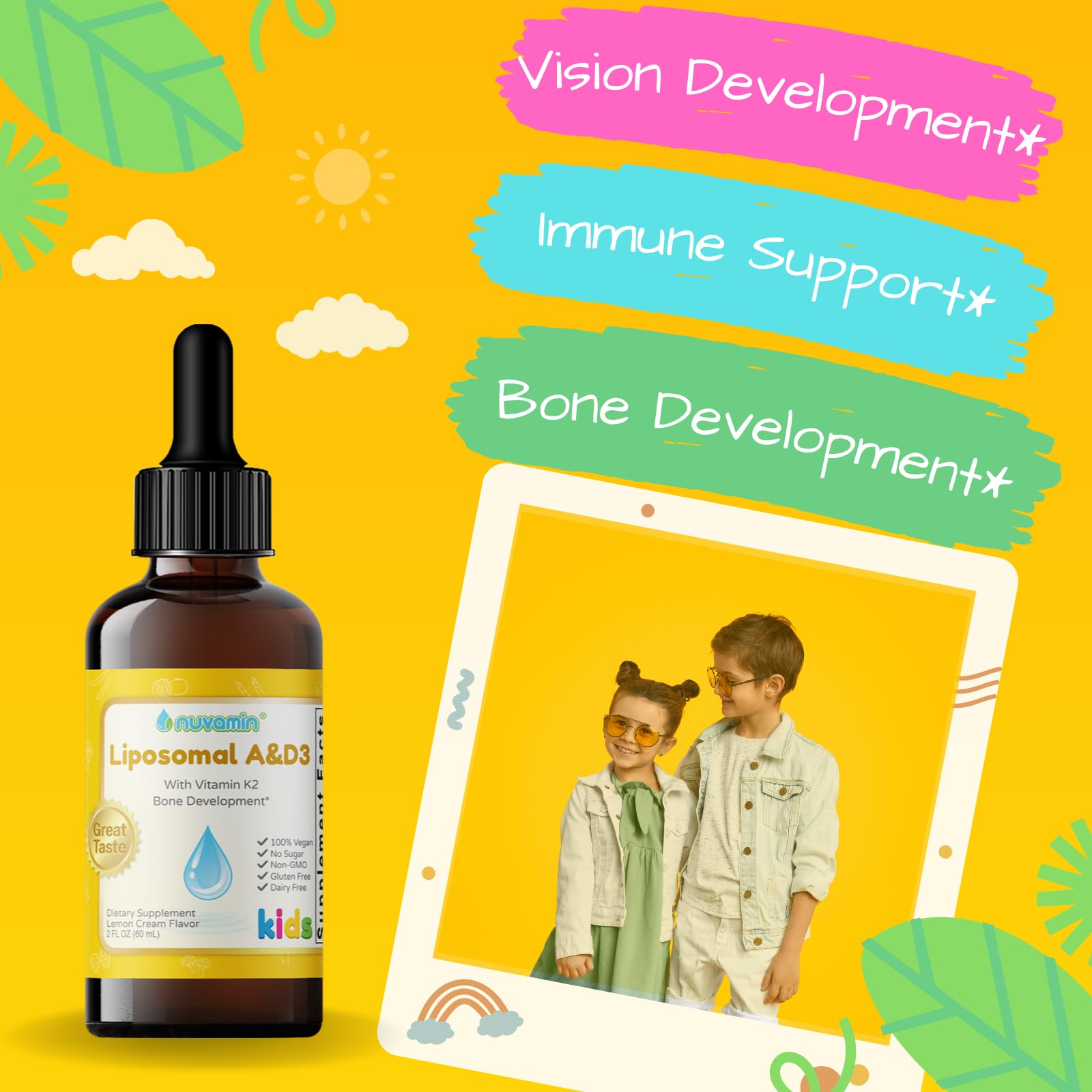 Natural vitamin A and D3 supplement