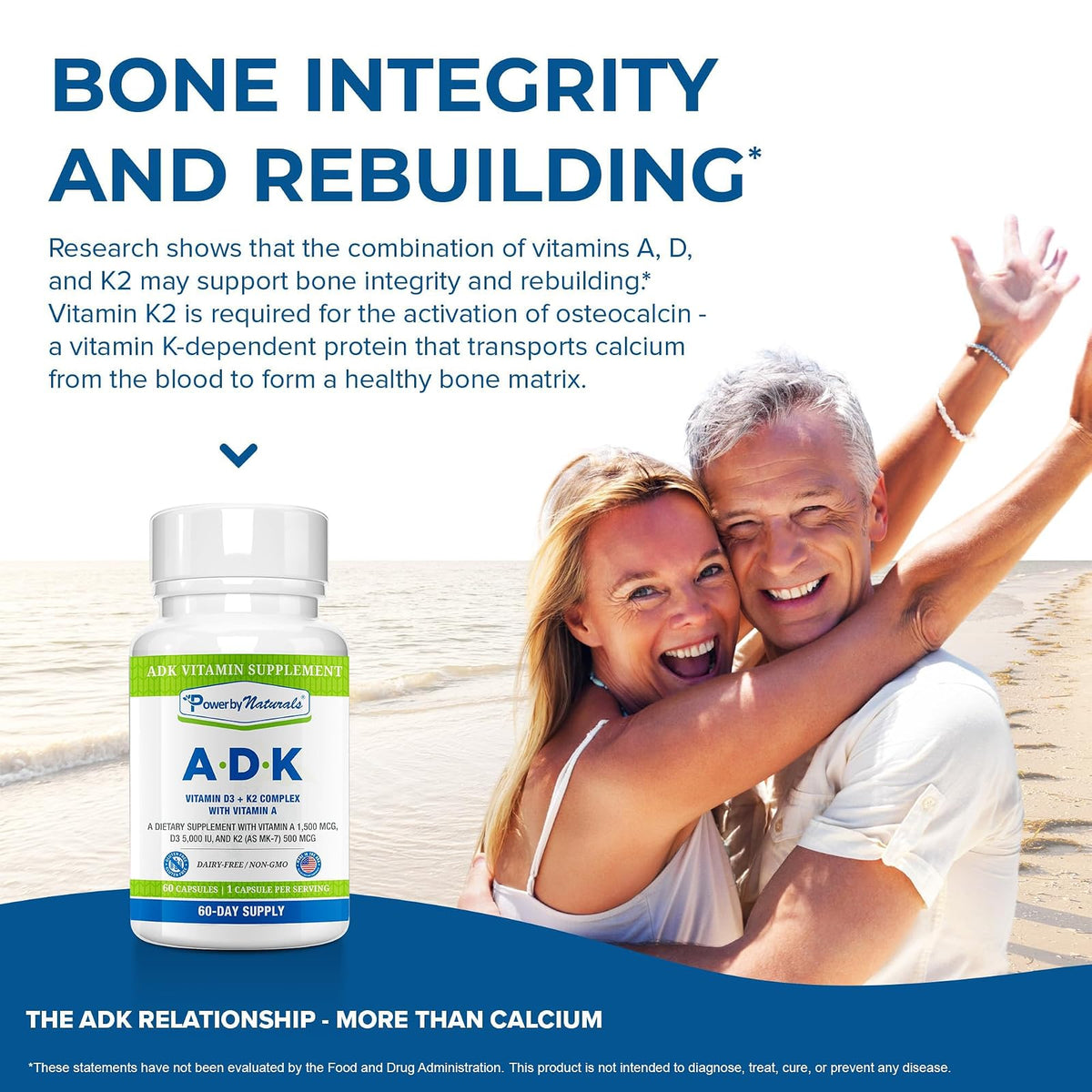 Natural vitamin A D3 K2 supplement