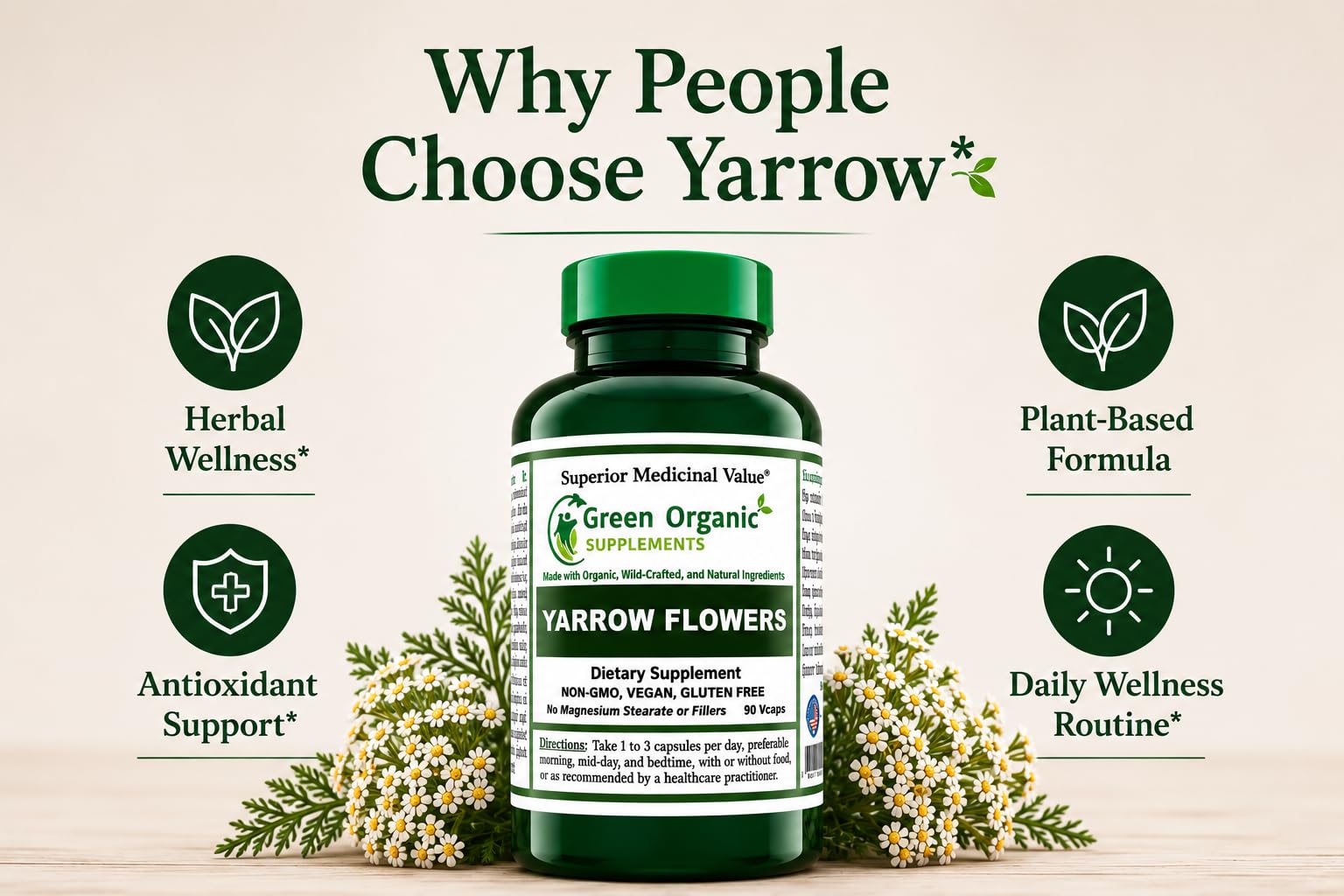 natural vitamin a from yarrow flower