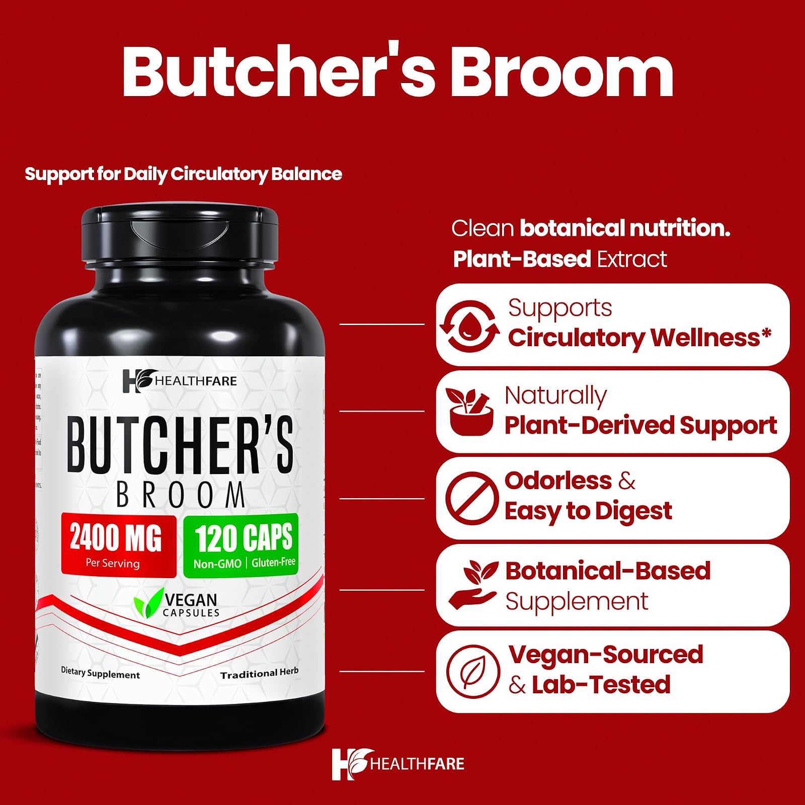 Natural vitamin A source Butchers Broom