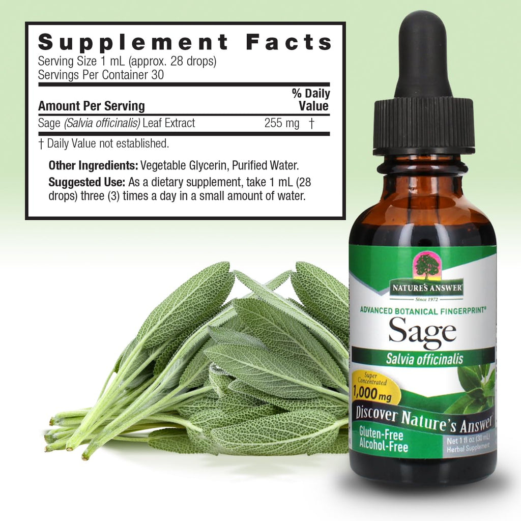 Natural vitamin A source Sage Leaf