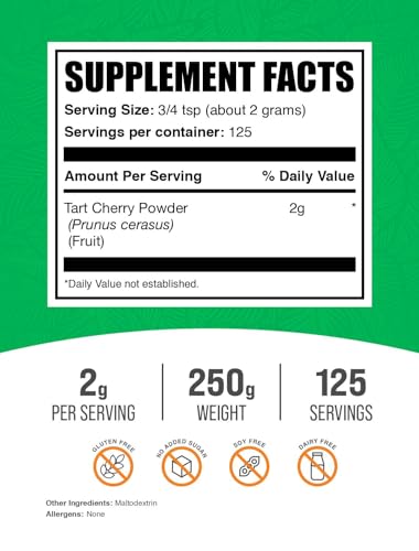 Natural vitamin A source tart cherry