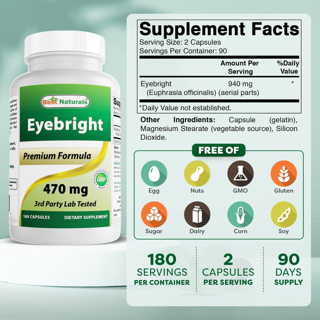 Natural vitamin A supplement for vision