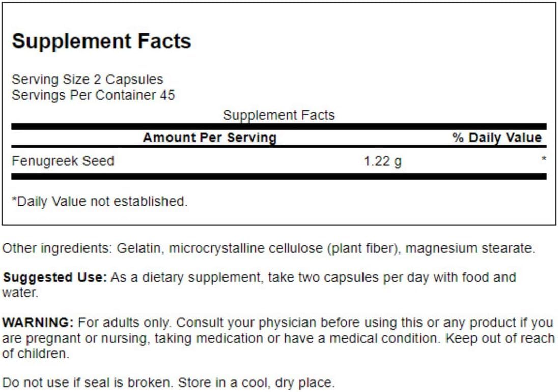 natural vitamin A supplement with fenugreek
