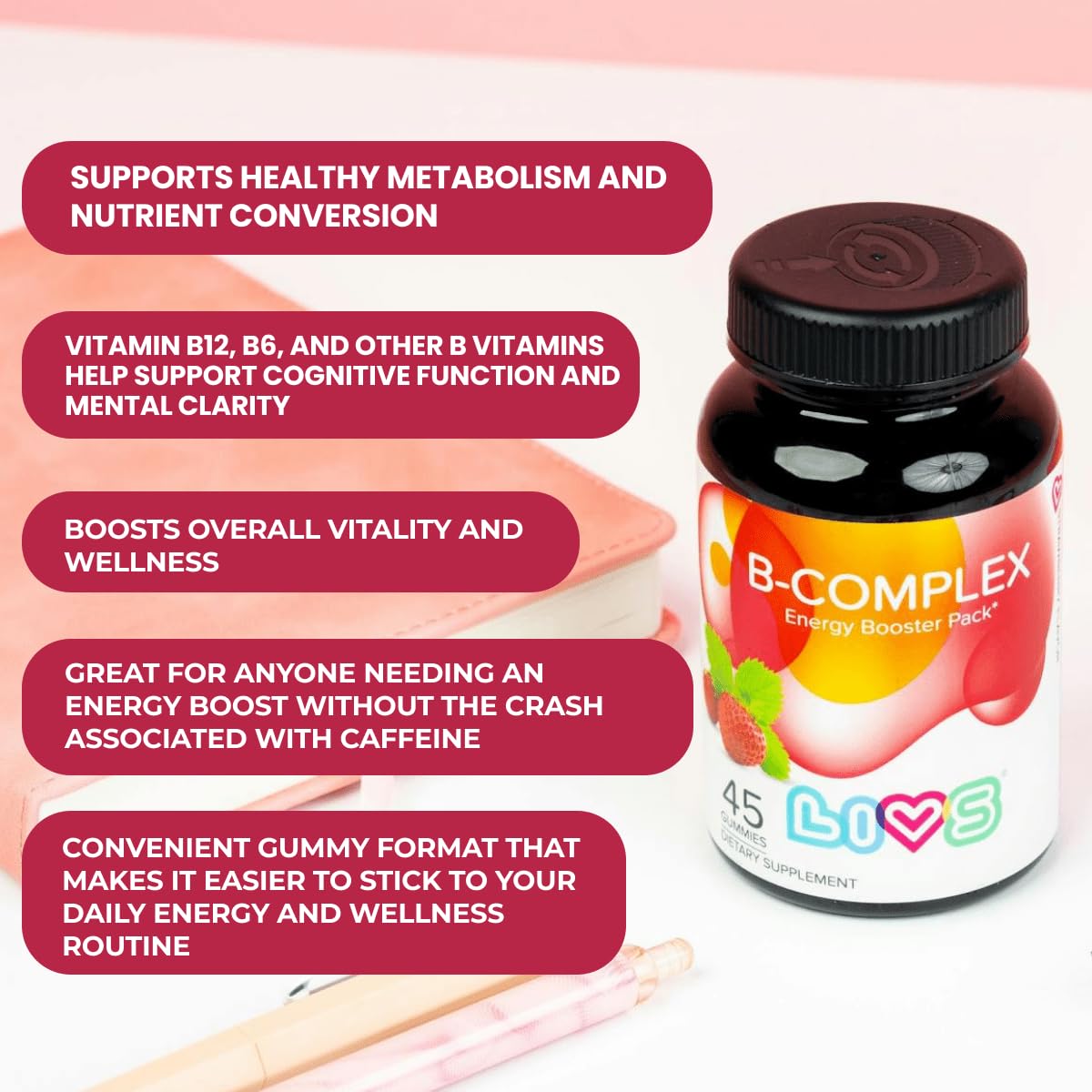 natural Vitamin B support for health